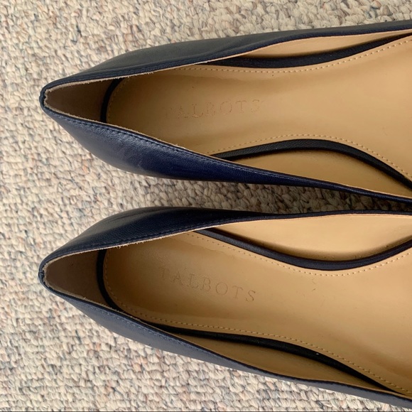 Talbots | Shoes | Talbots Navy Blue Flats | Poshmark